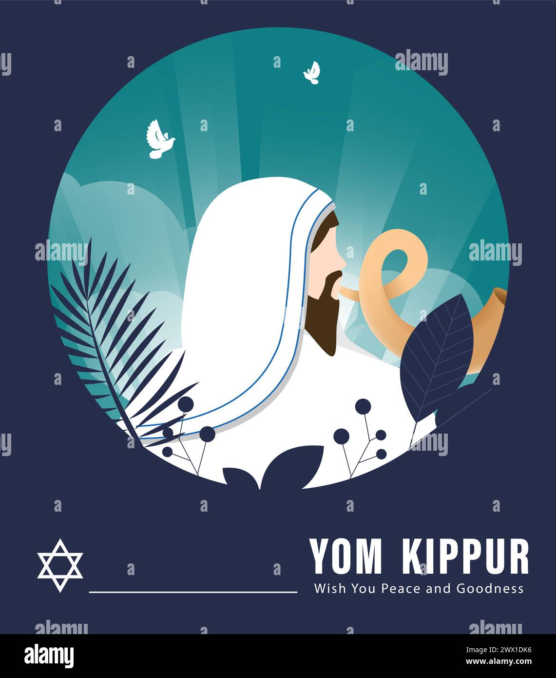 Prayer poster jewish Stock Vector Images - Alamy