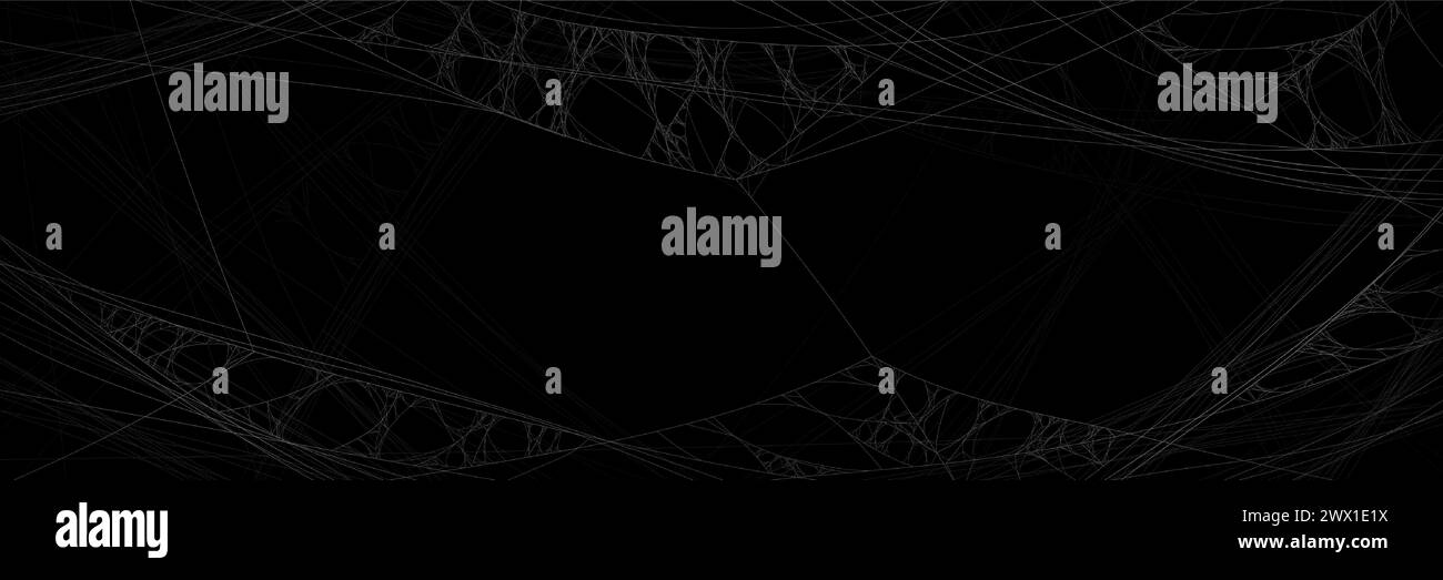 Halloween spider web spooky texture background. Scary black realistic ...