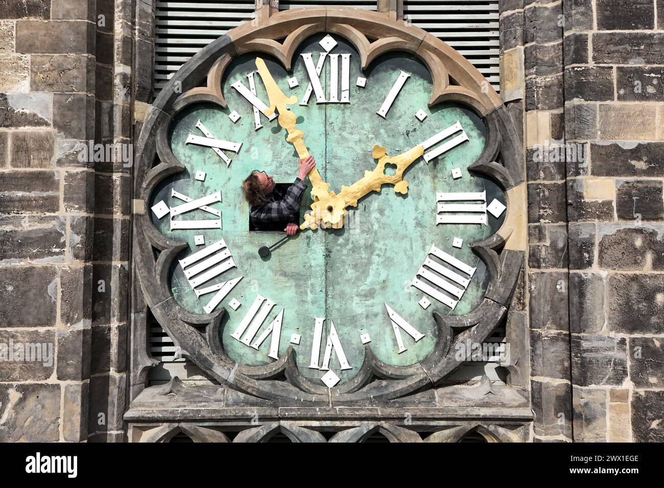 Magdeburg, Germany. 27th Mar, 2024. Uwe Jahn, the canon of Magdeburg ...