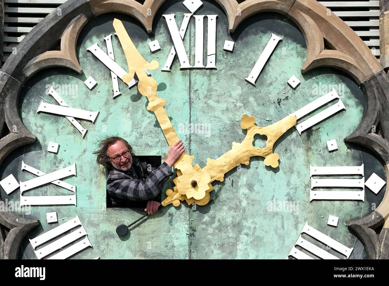 Magdeburg, Germany. 27th Mar, 2024. Uwe Jahn, the canon of Magdeburg ...