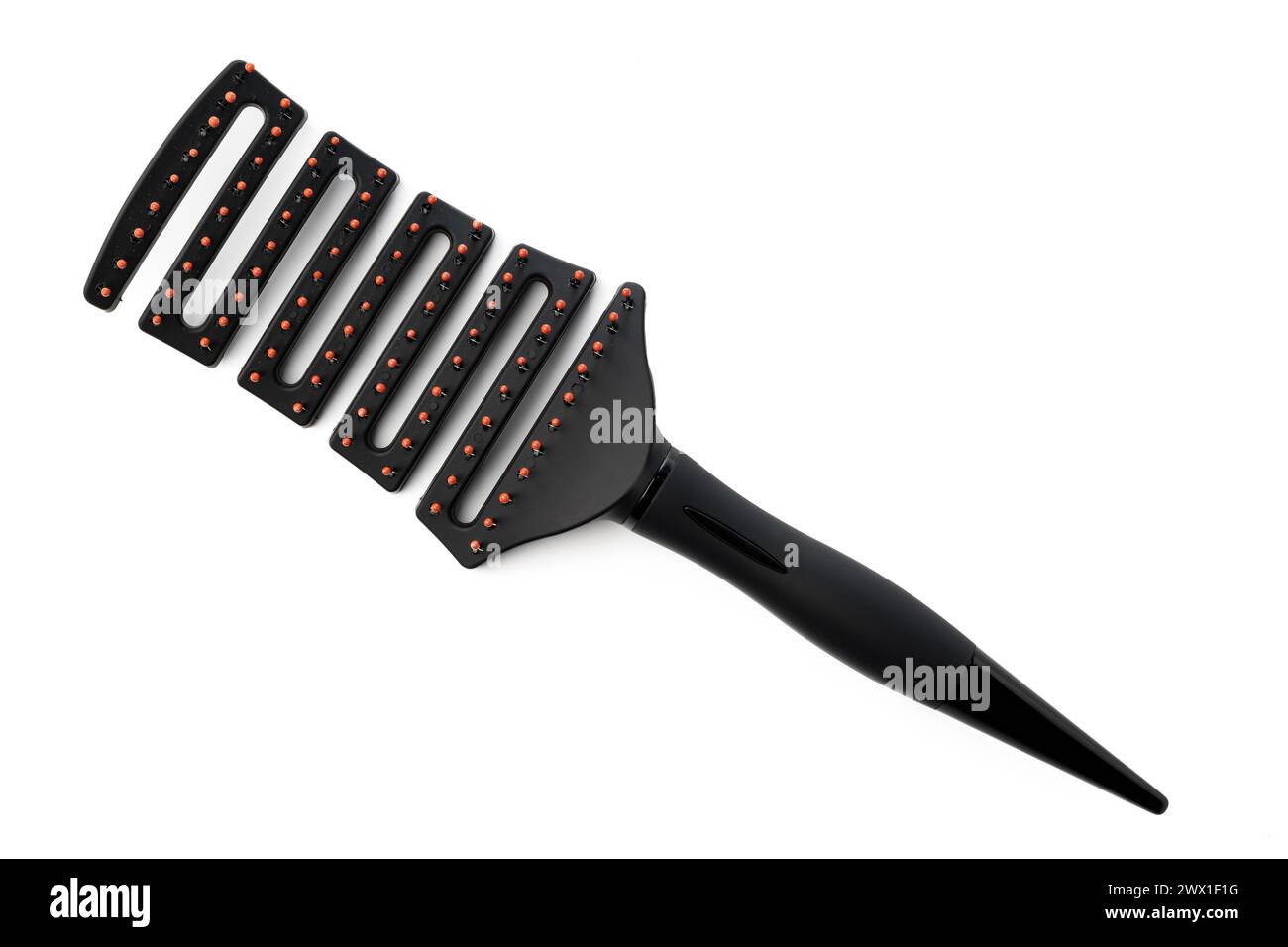 Hair care brush isolated on white background Stock Photo - Alamy