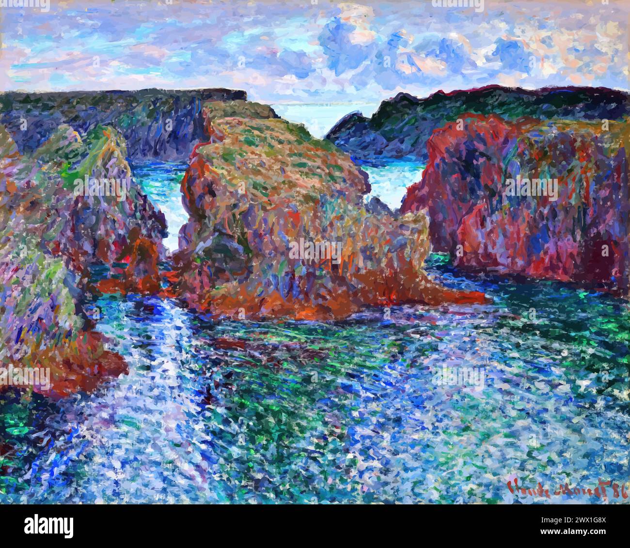 Sunrise 1886 Stock Vector Images - Alamy