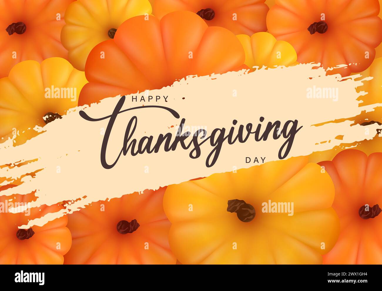 Simple Thanksgiving Greeting Card Vector Illustration. Suitable for ...