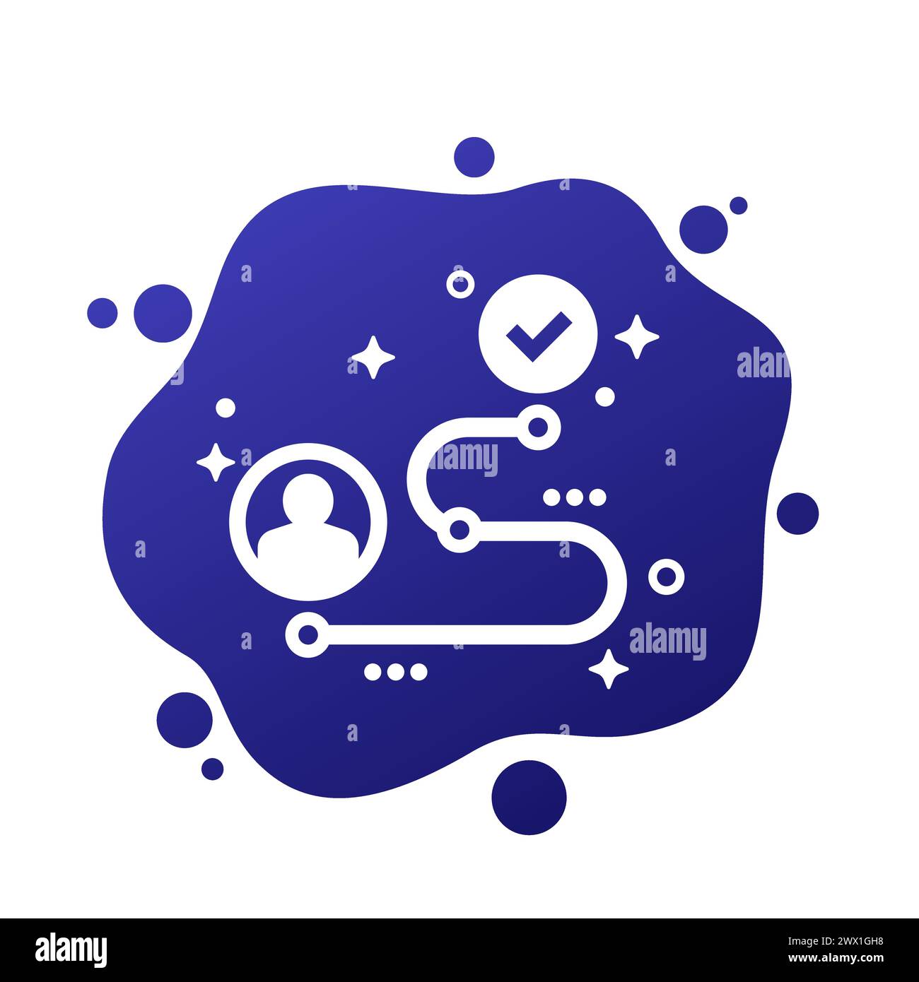 Customer journey vector icon for web Stock Vector Image & Art - Alamy
