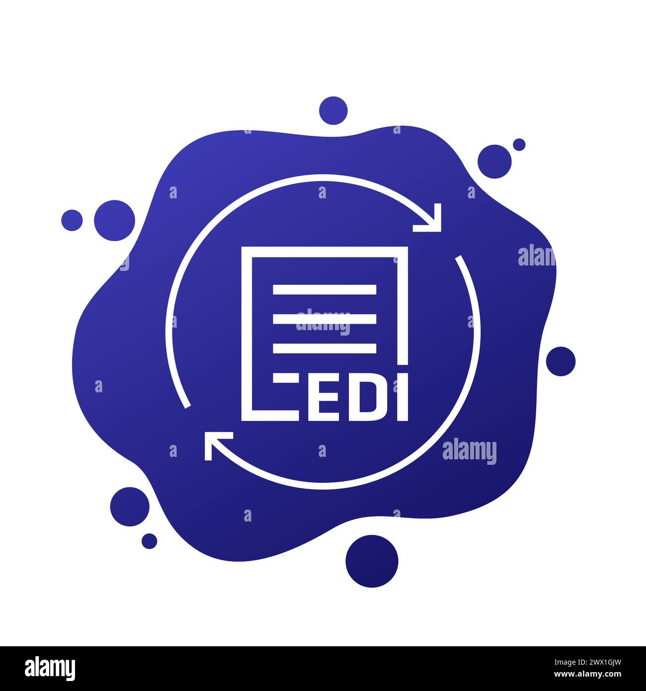 EDI icon, Electronic Data Interchange vector design Stock Vector Image ...