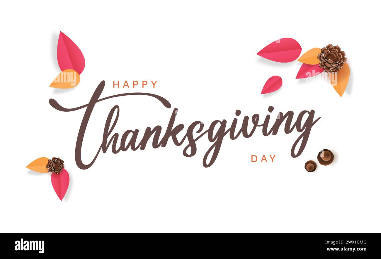 Simple Thanksgiving Greeting Card Vector Illustration. Suitable for ...