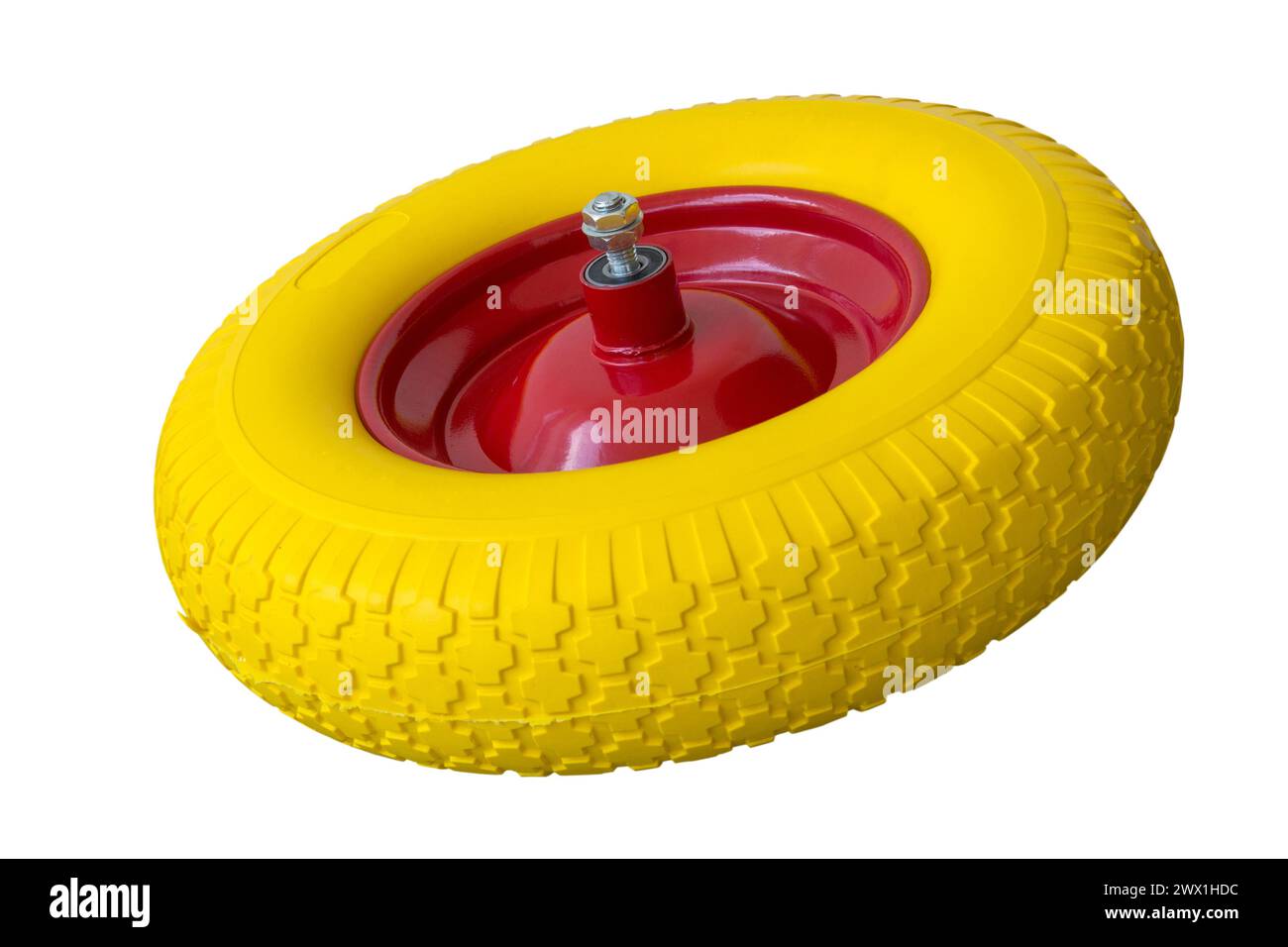 yellow wheel isolated on white background Stock Photo - Alamy