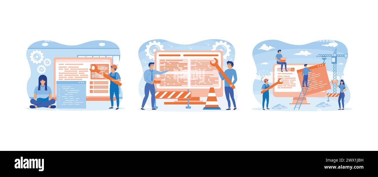Landing page template of System Maintenance Concept. System Maintenance ...