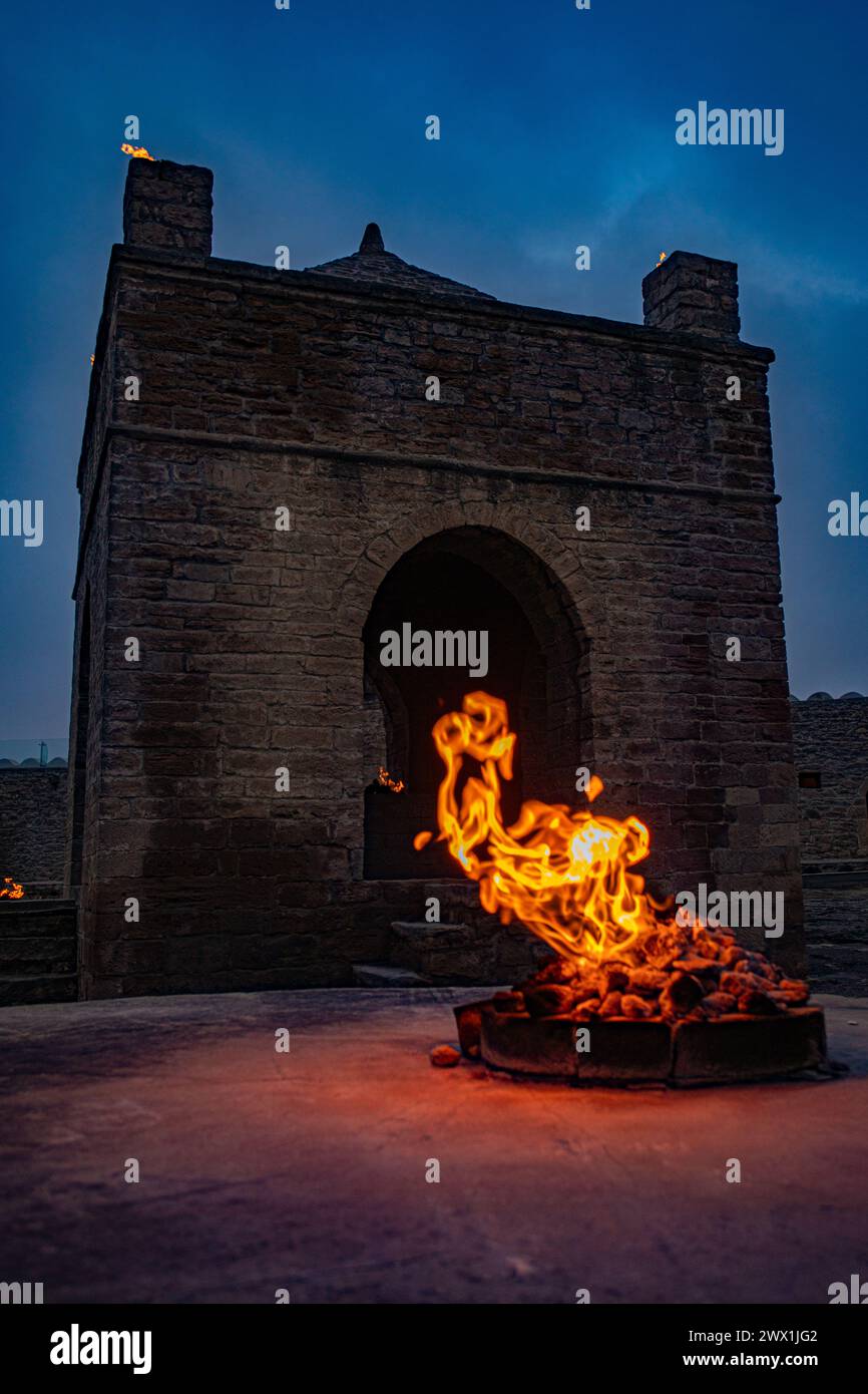 Ateshgah is a fire temple in Azerbaijan, on the Absheron Peninsula near ...