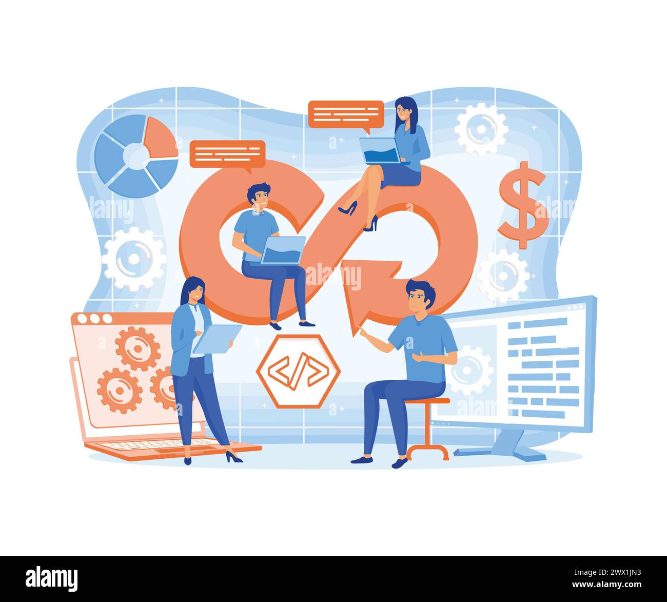 Deployment Icon Stock Vector Images Alamy