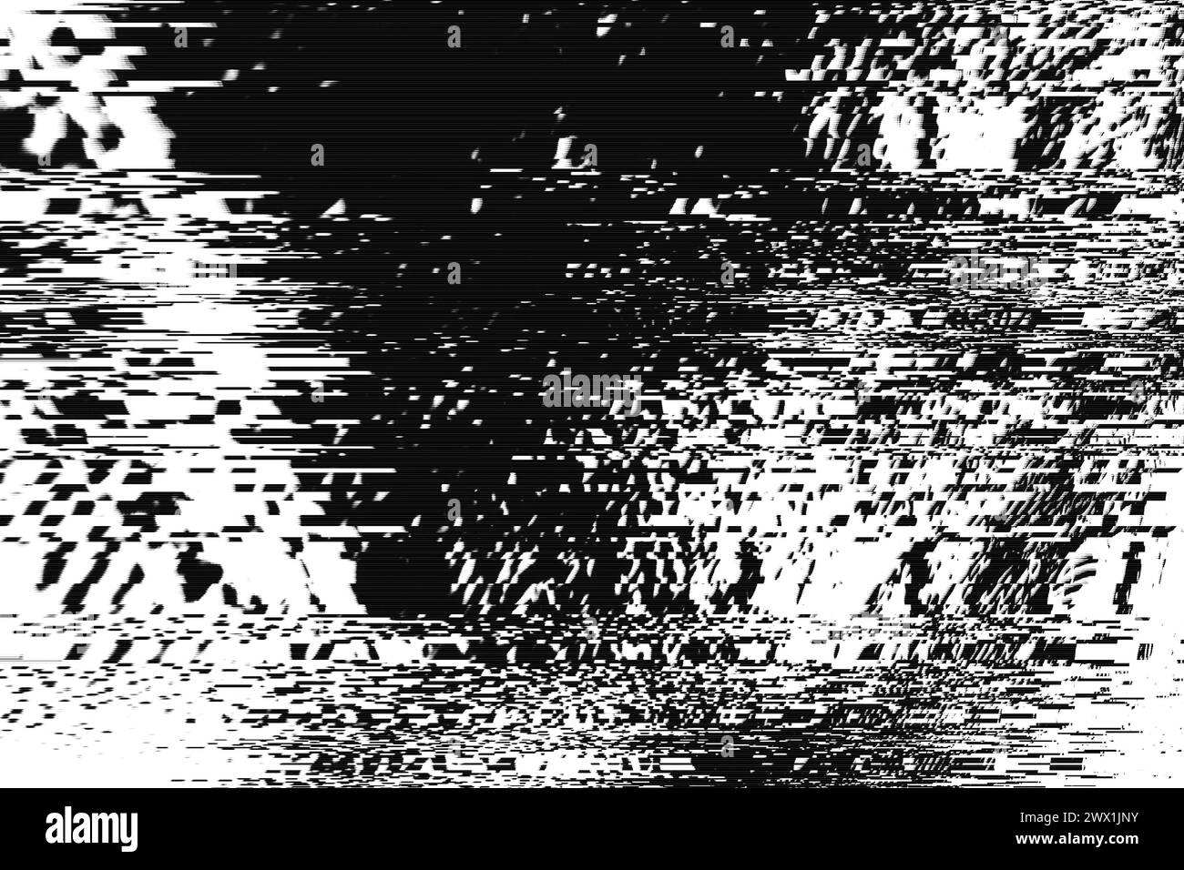 Abstract distorted black white motion glitch overlay effect texture ...