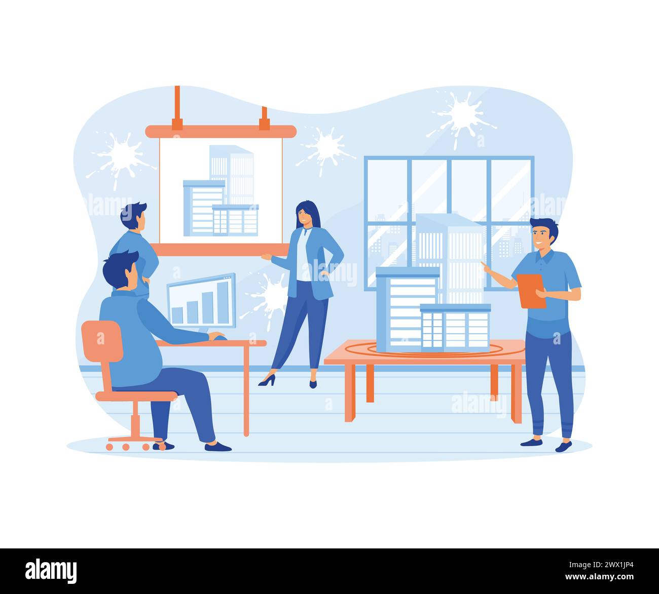 Woman engineer contractor icon hi-res stock photography and images - Alamy