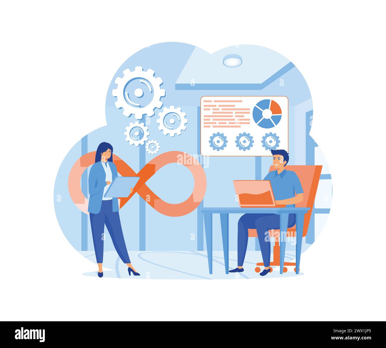 Software engineers project Stock Vector Images - Alamy