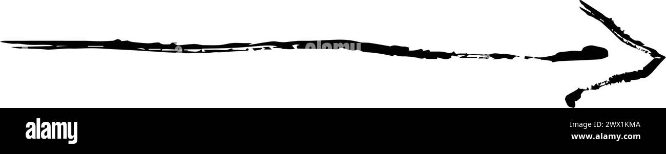 Arrow symbol icon, vector element of grunge texture direction symbol ...