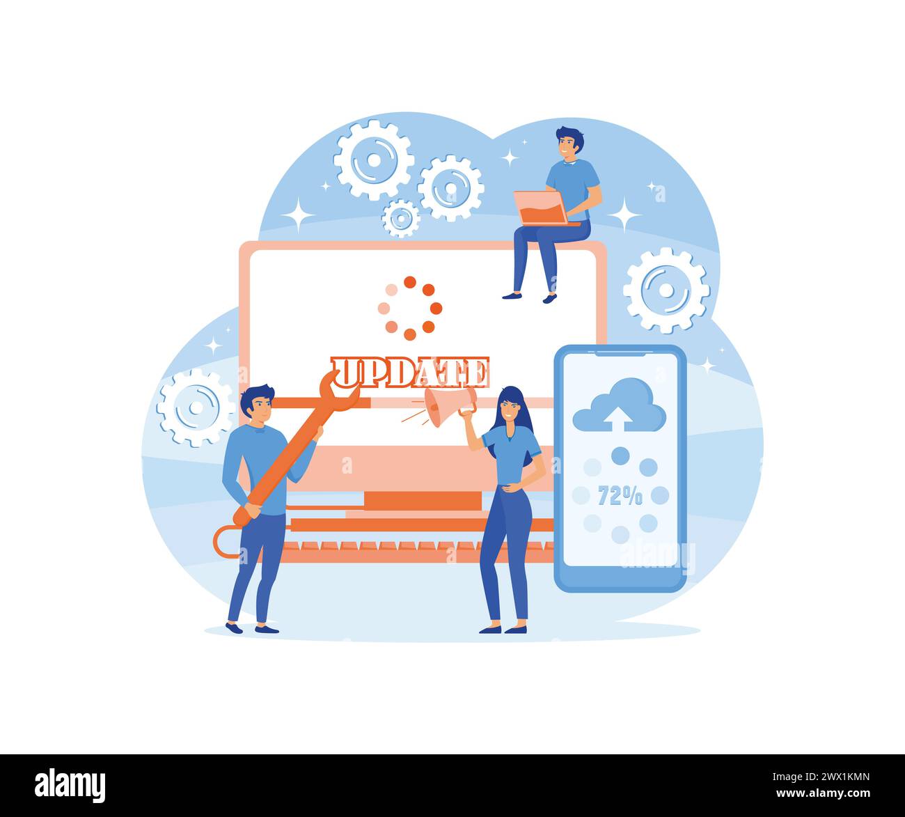 Installation in progress Cut Out Stock Images & Pictures - Alamy