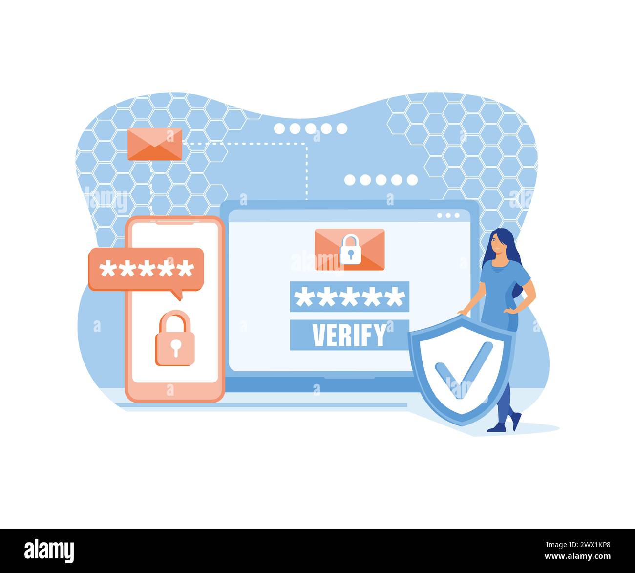 Two Key On Digital Screen Stock Vector Images Alamy