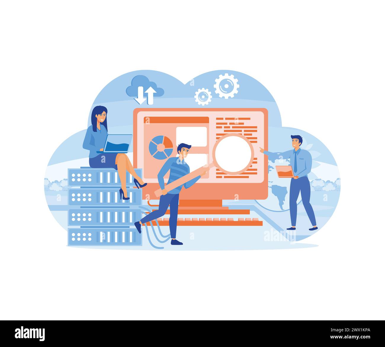 Services administration Stock Vector Images - Alamy