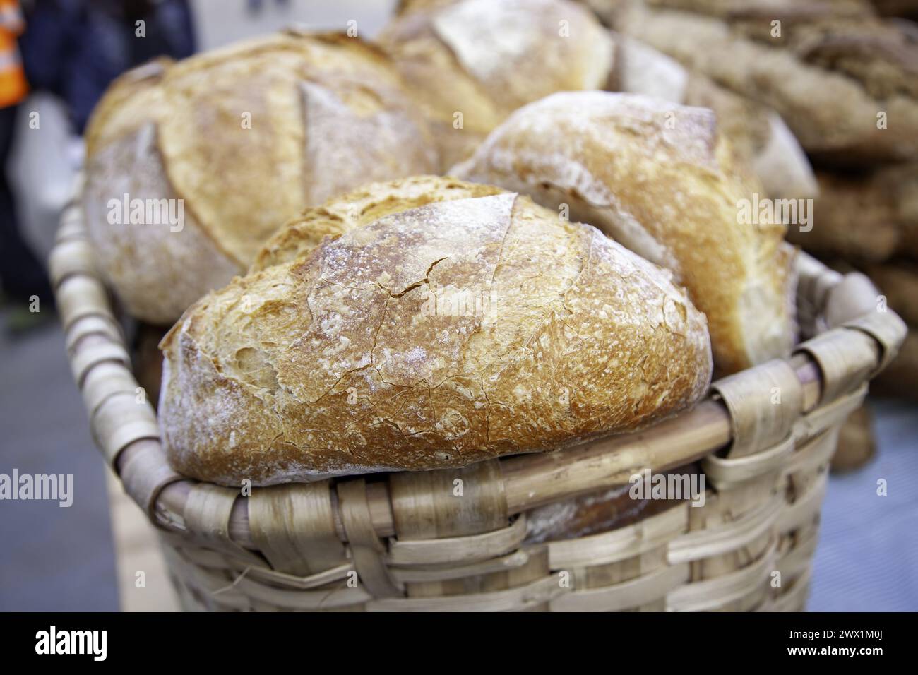 Detail of artisan and traditional bread, daily food, bakery Stock Photo ...