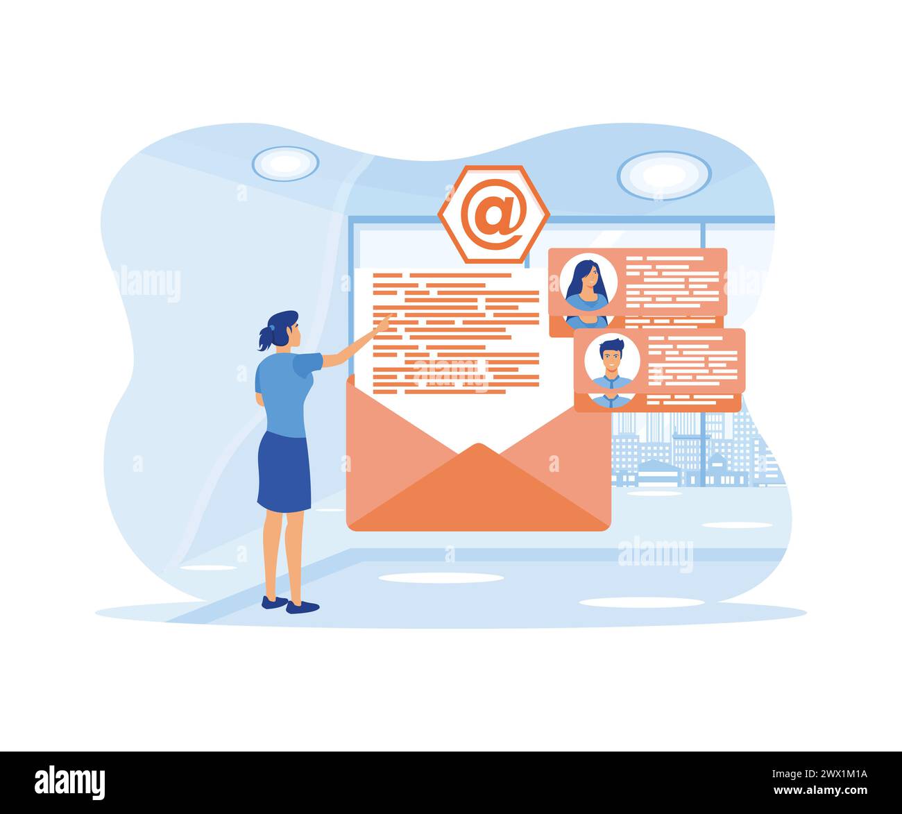 Email and messaging,Email marketing campaign,Working process, New email ...