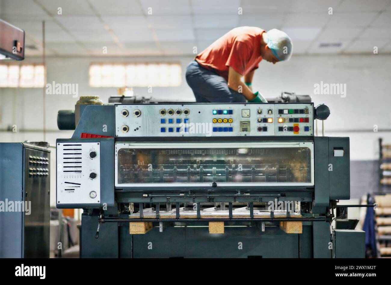 Printing man hi-res stock photography and images - Alamy