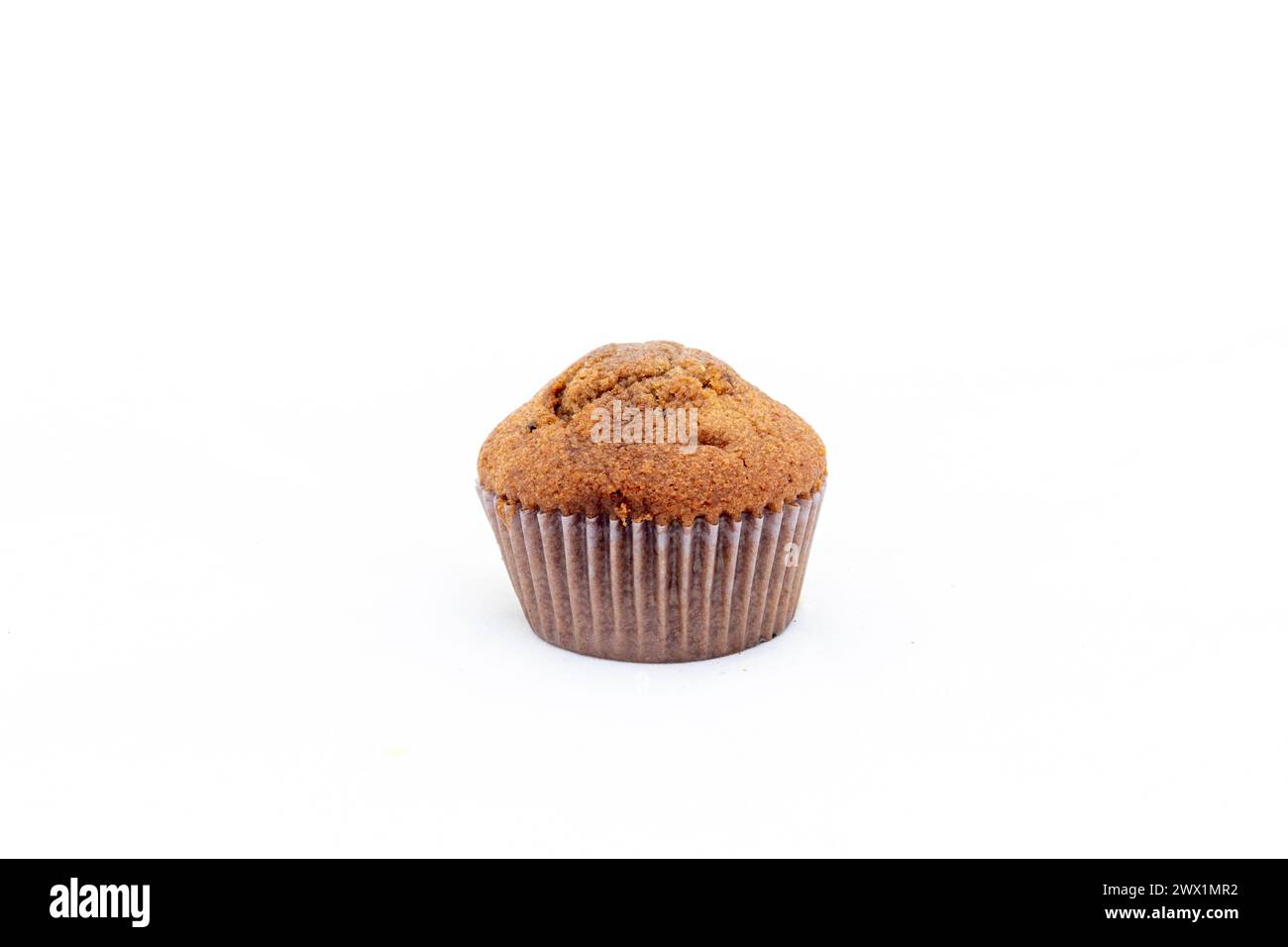 A single cupcake on white isolated background with copy space Stock ...