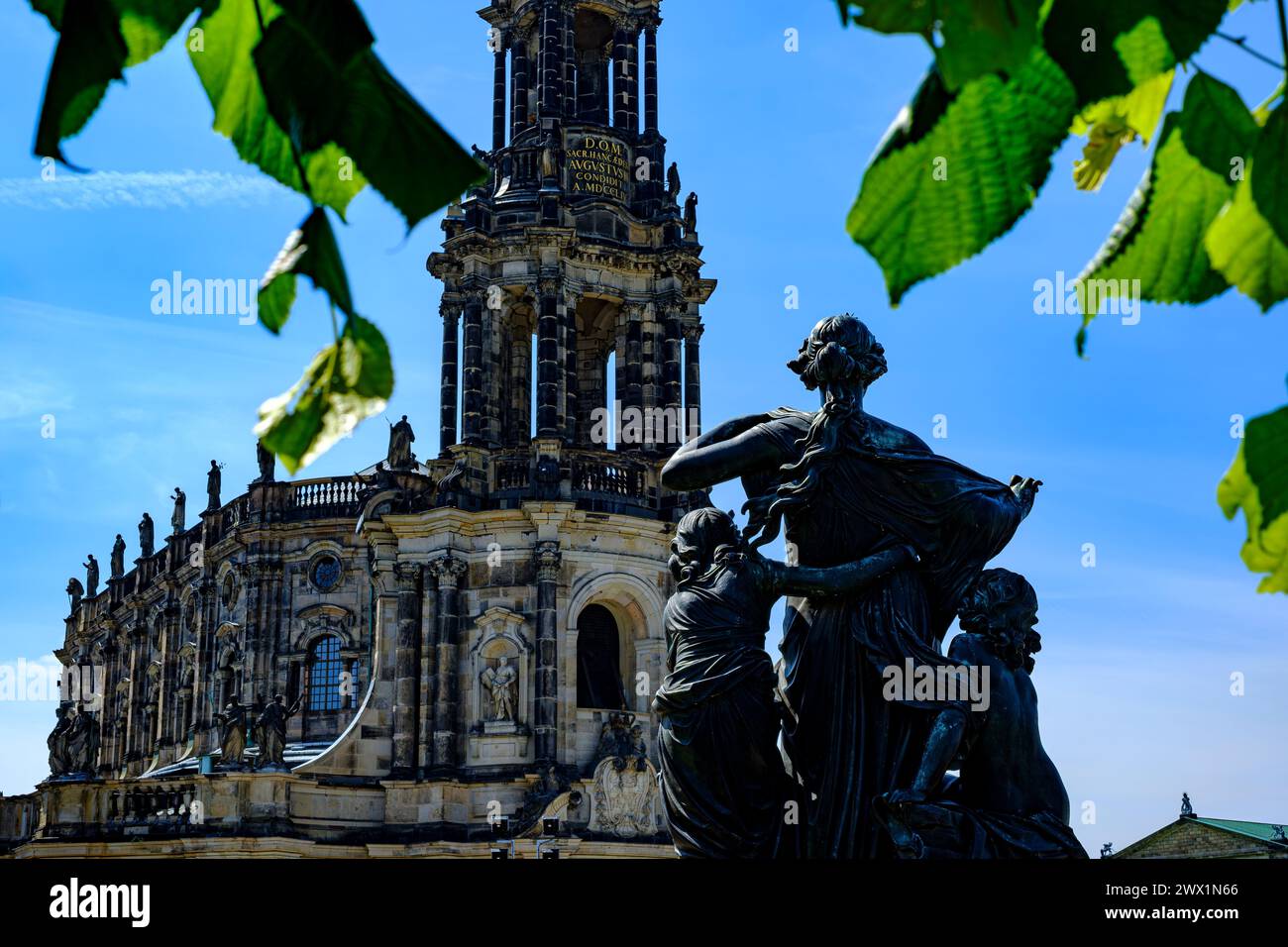 The Catholic Court Church, a Baroque cathedral at Theater Square ...