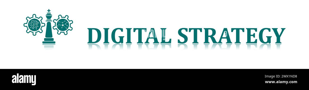 Illustration of a digital strategy concept Stock Photo - Alamy