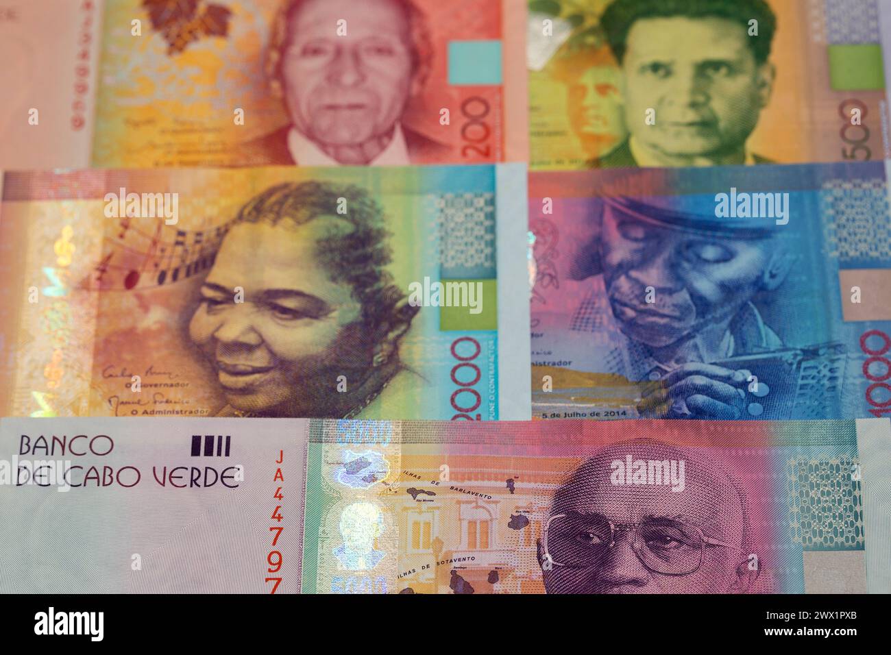 Cape Verdean money - escudo a business background Stock Photo - Alamy