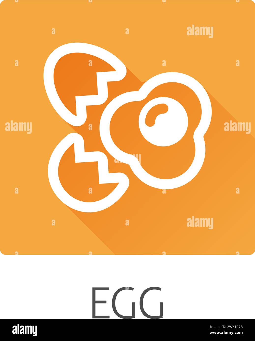 Egg Food Icon Concept Stock Vector Image & Art - Alamy