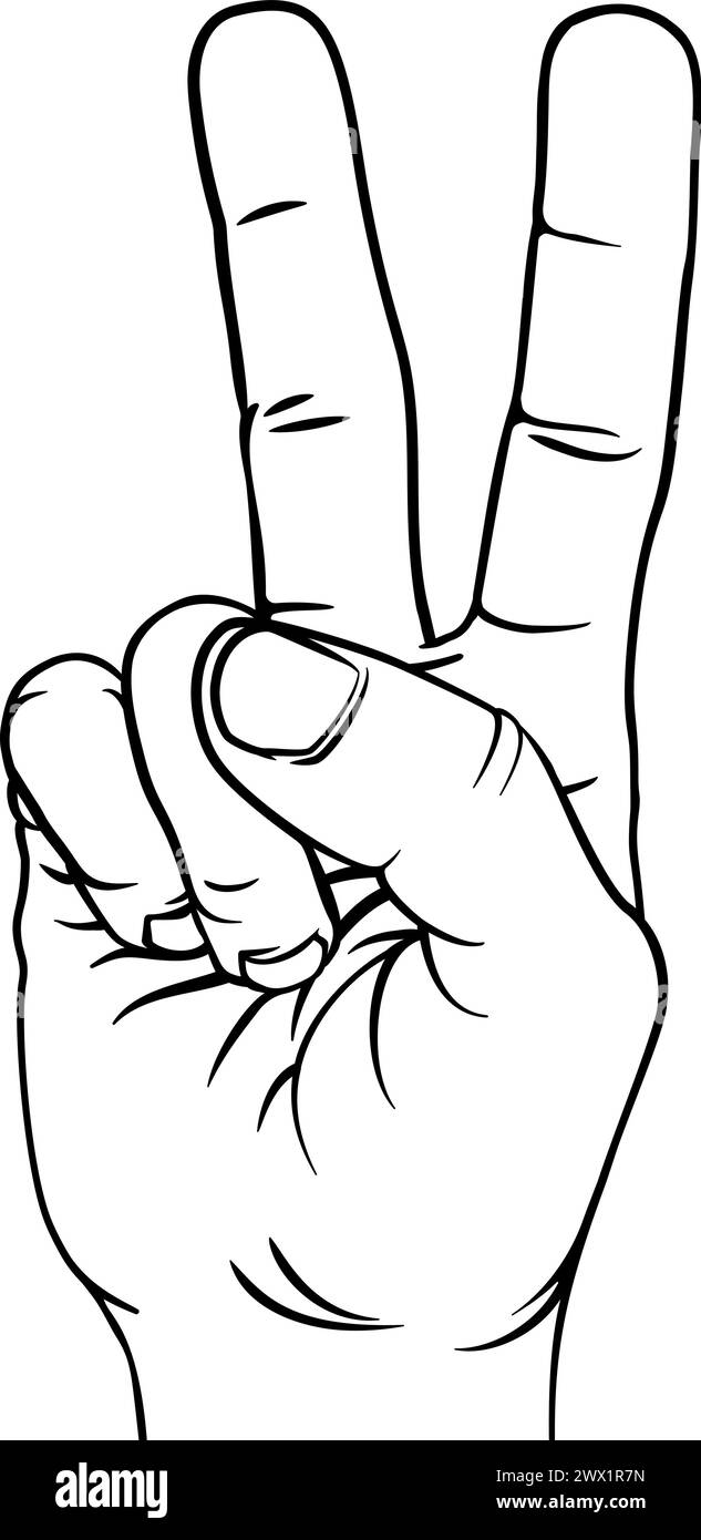 Thumb a war Stock Vector Images - Alamy