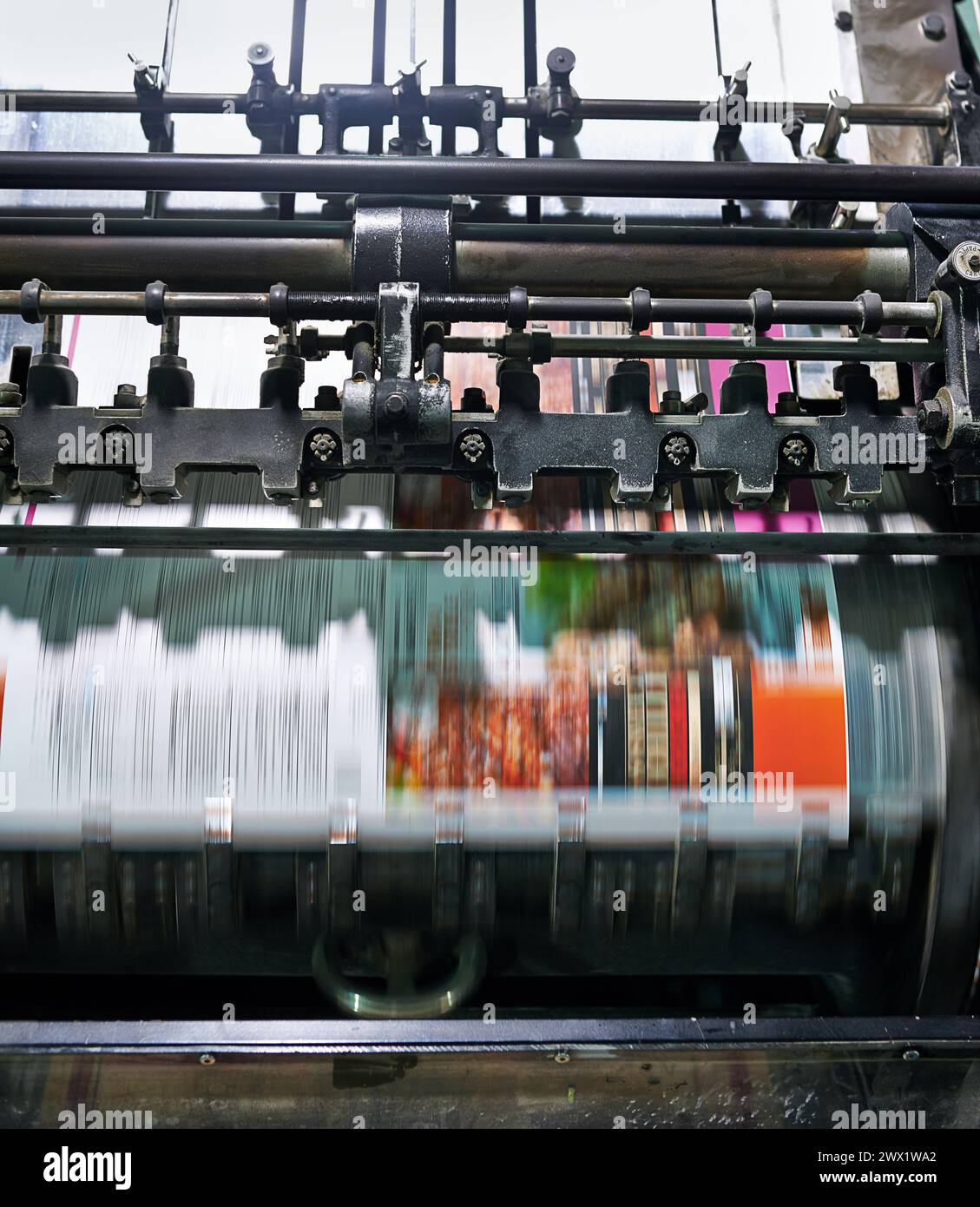 Printing, factory and machine with speed, documents and media for ...