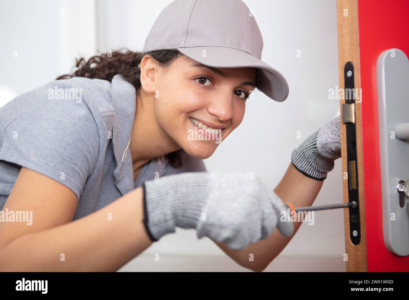 Worker using screwdriver on furniture hi-res stock photography and ...