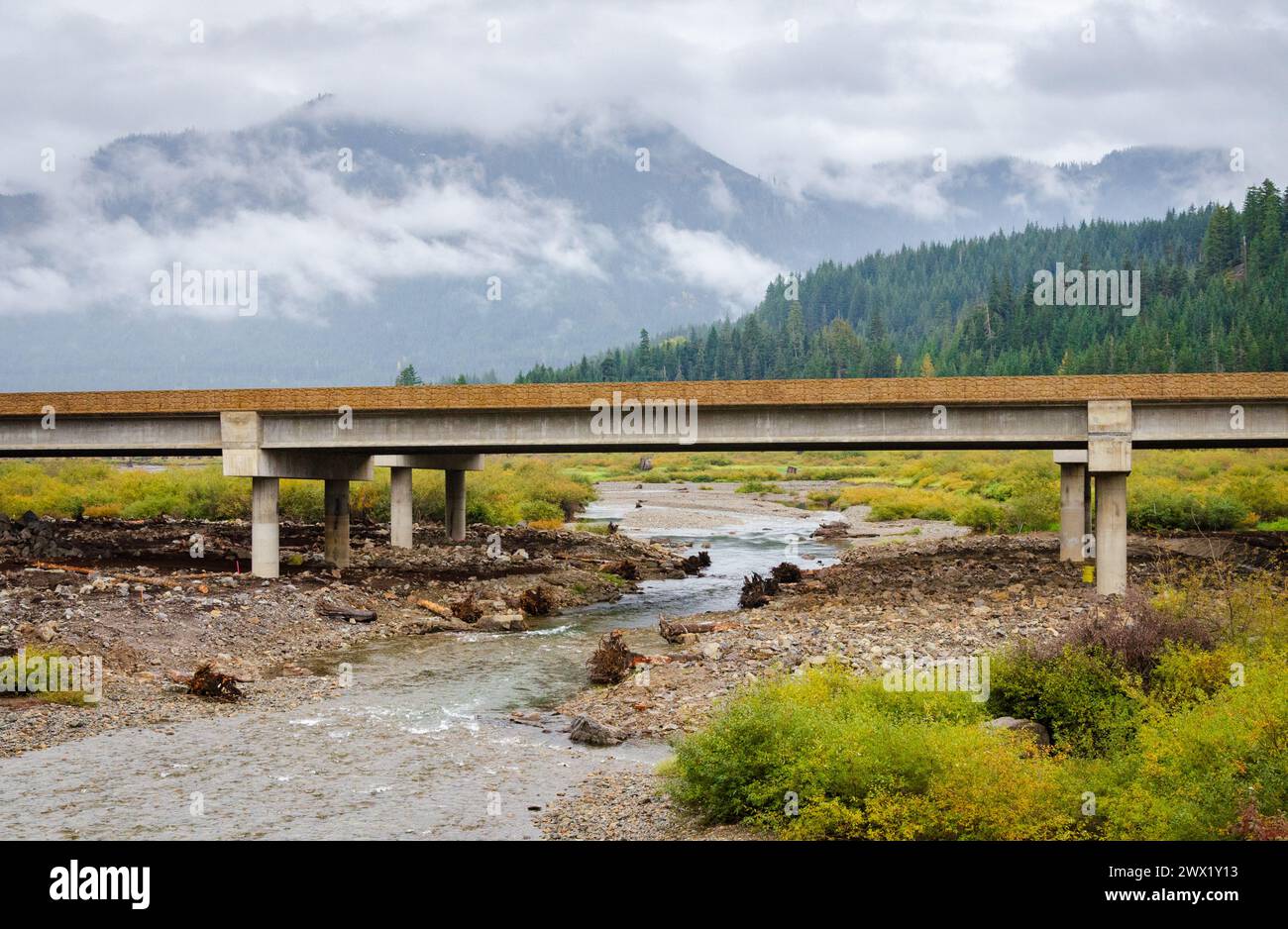 Streams in the Foothills of Mount Rainer in Washington State, USA Stock ...