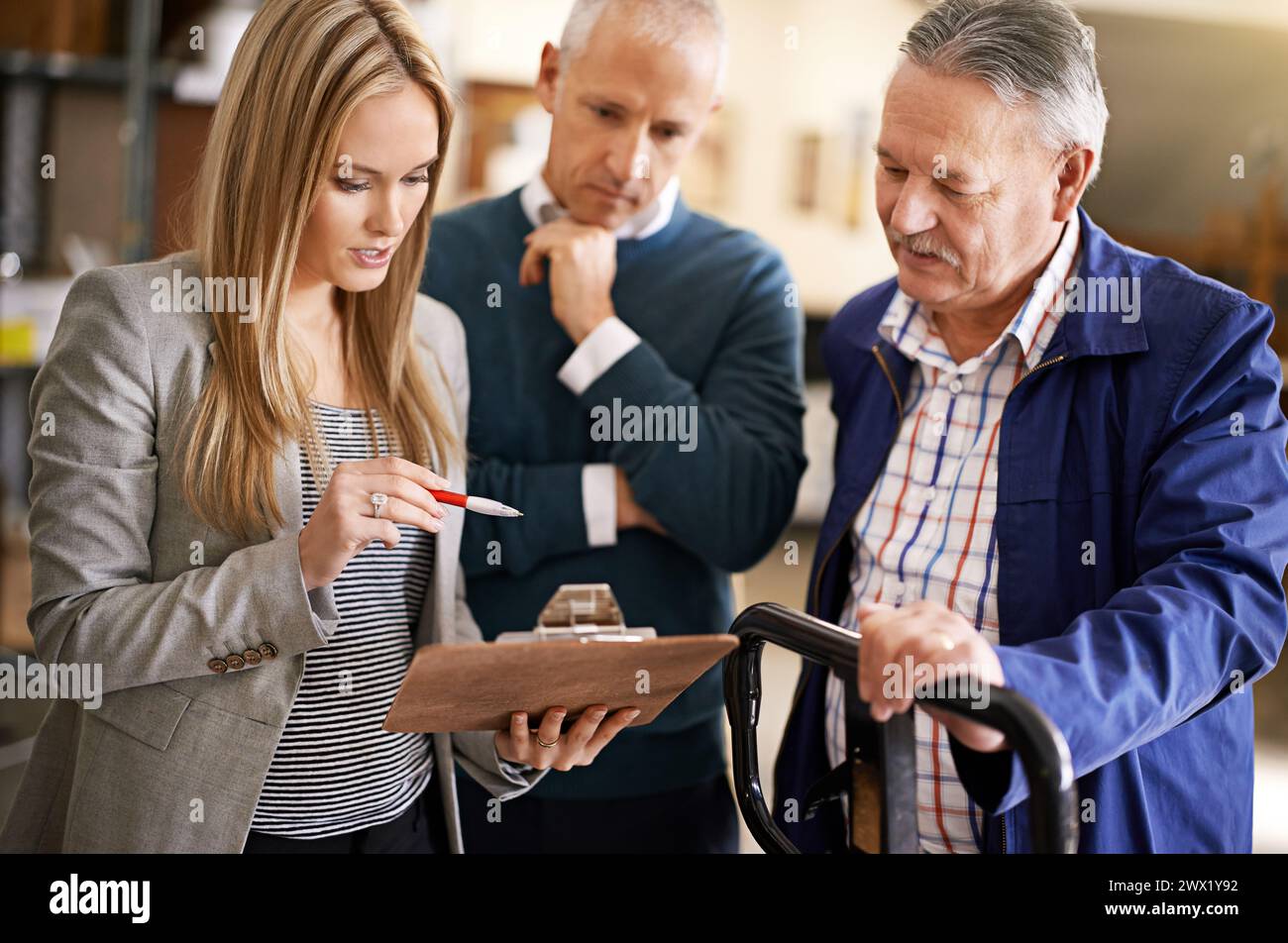 People, checklist or distribution as inventory management, warehouse or ...