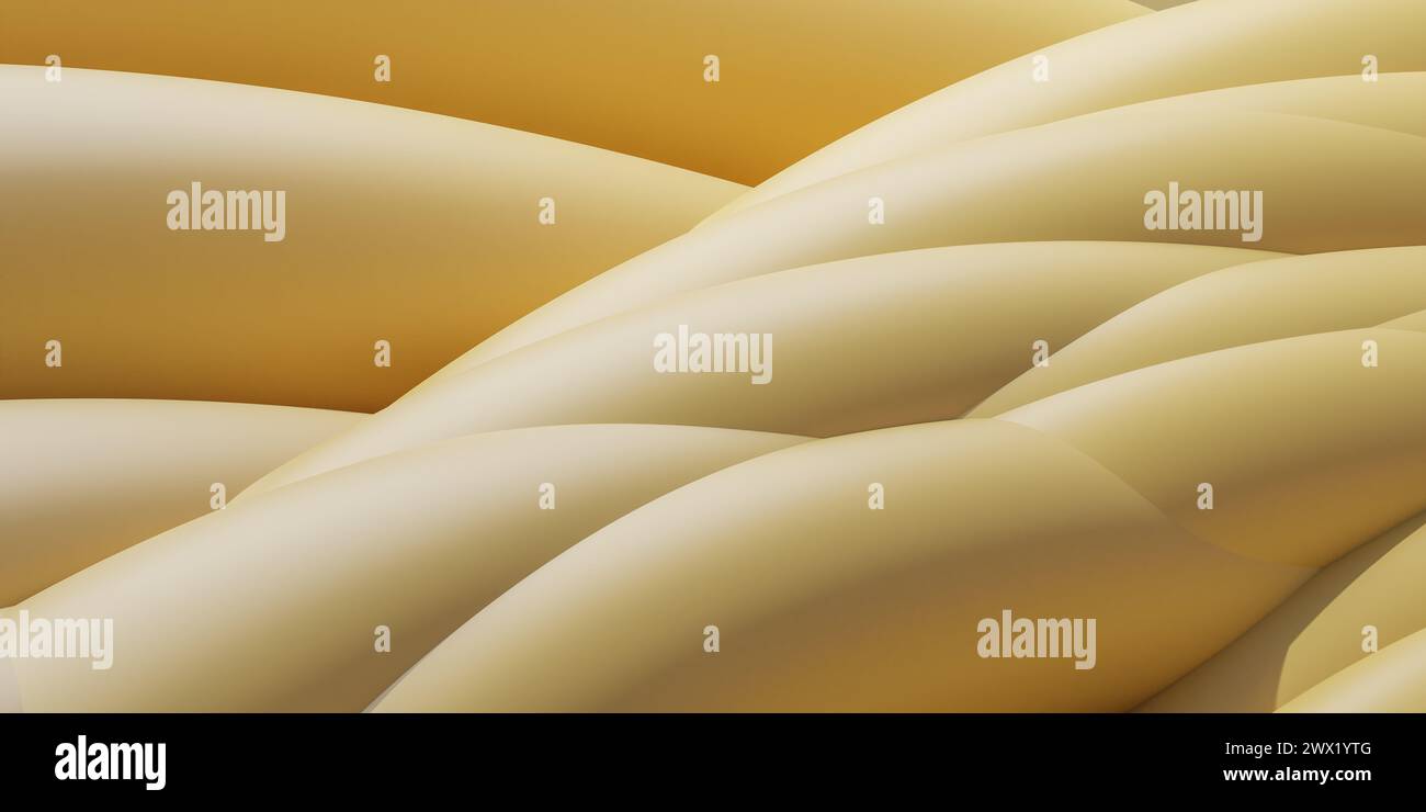 Close-up view of cream-colored twisted fibers against warm background ...