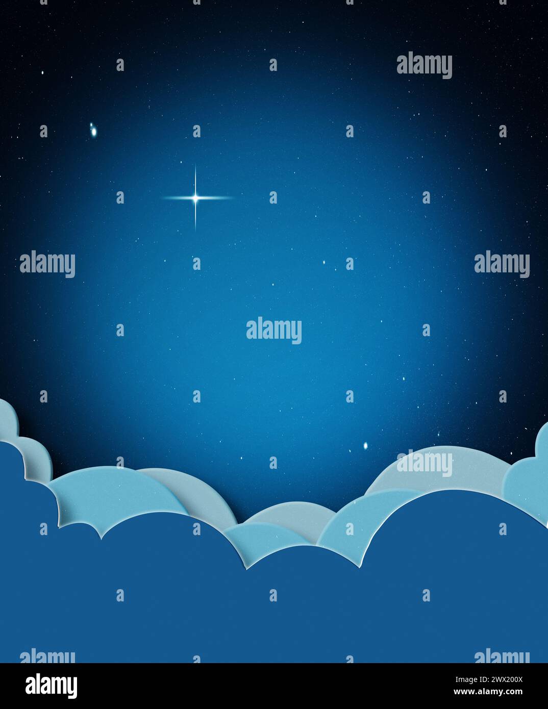 Cartoon night sky hi-res stock photography and images - Alamy