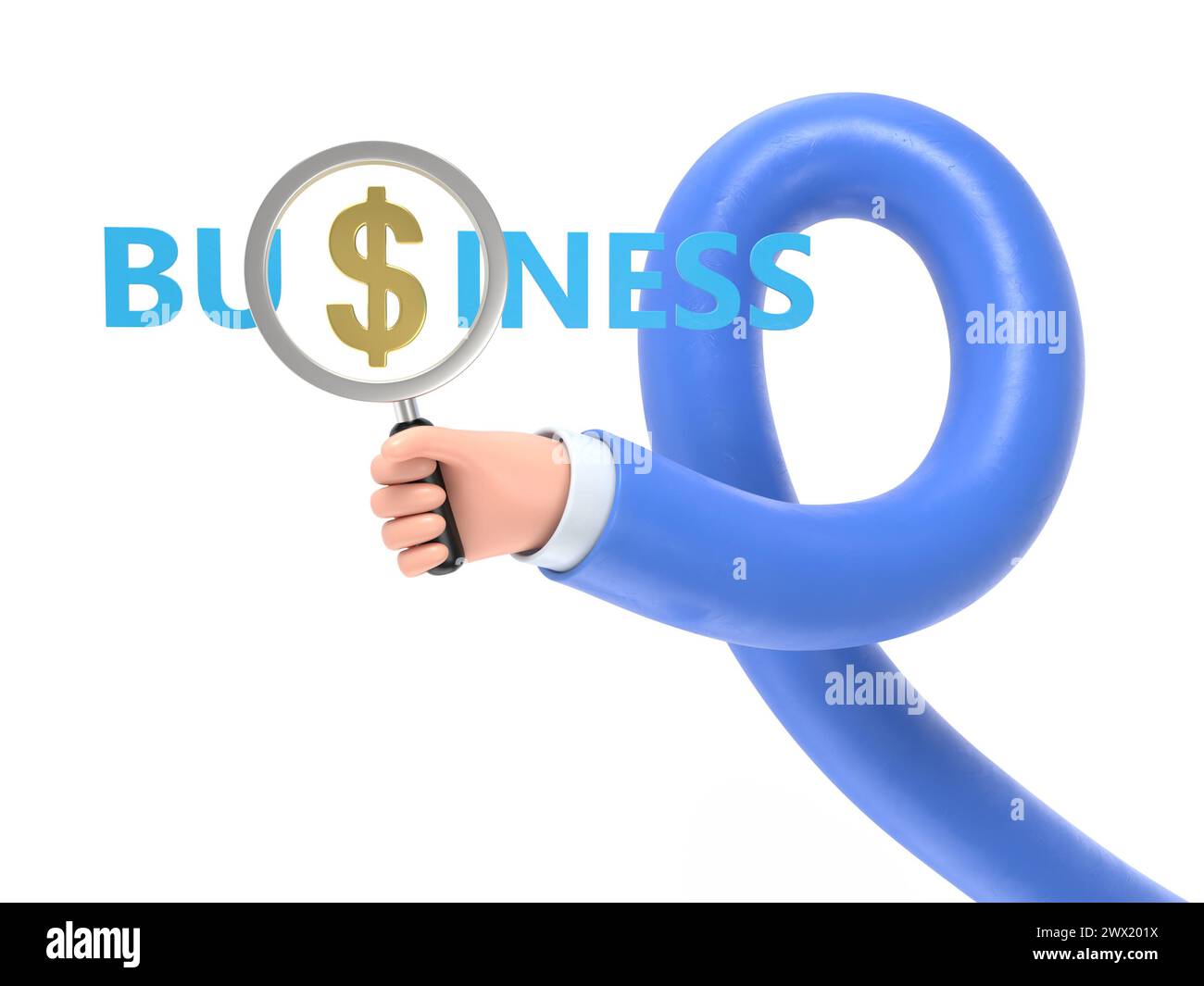 Cartoon Gesture Icon Mockup.Focus profit concept - Hand searching ...