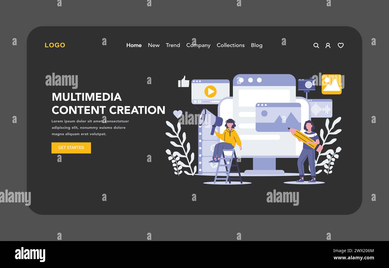 Content creation dark night hi-res stock photography and images - Alamy