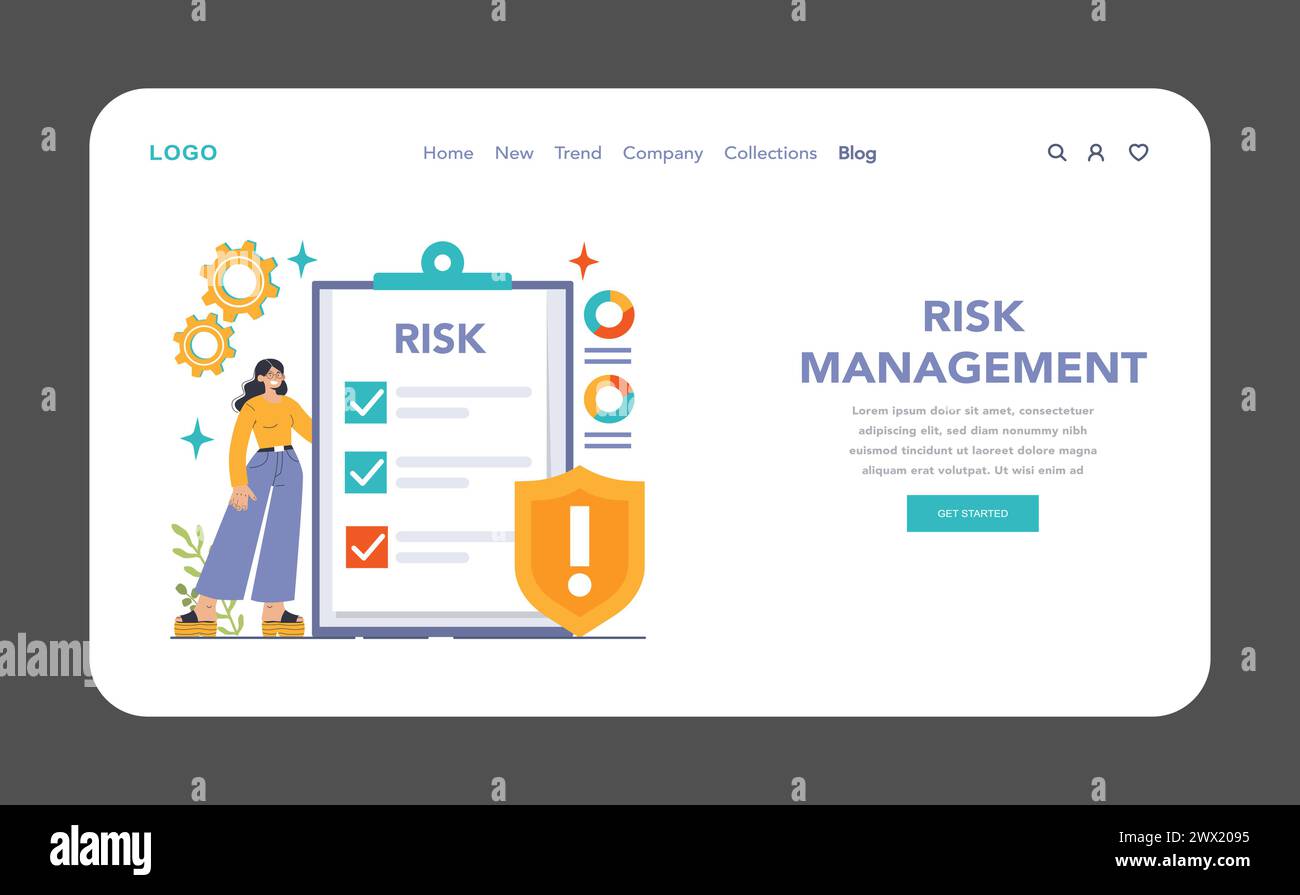 Proactive Risk Management concept. Professional analyzing and checking ...