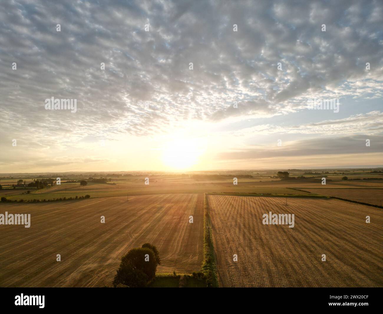 Aerial view tranquil farm hi-res stock photography and images - Alamy