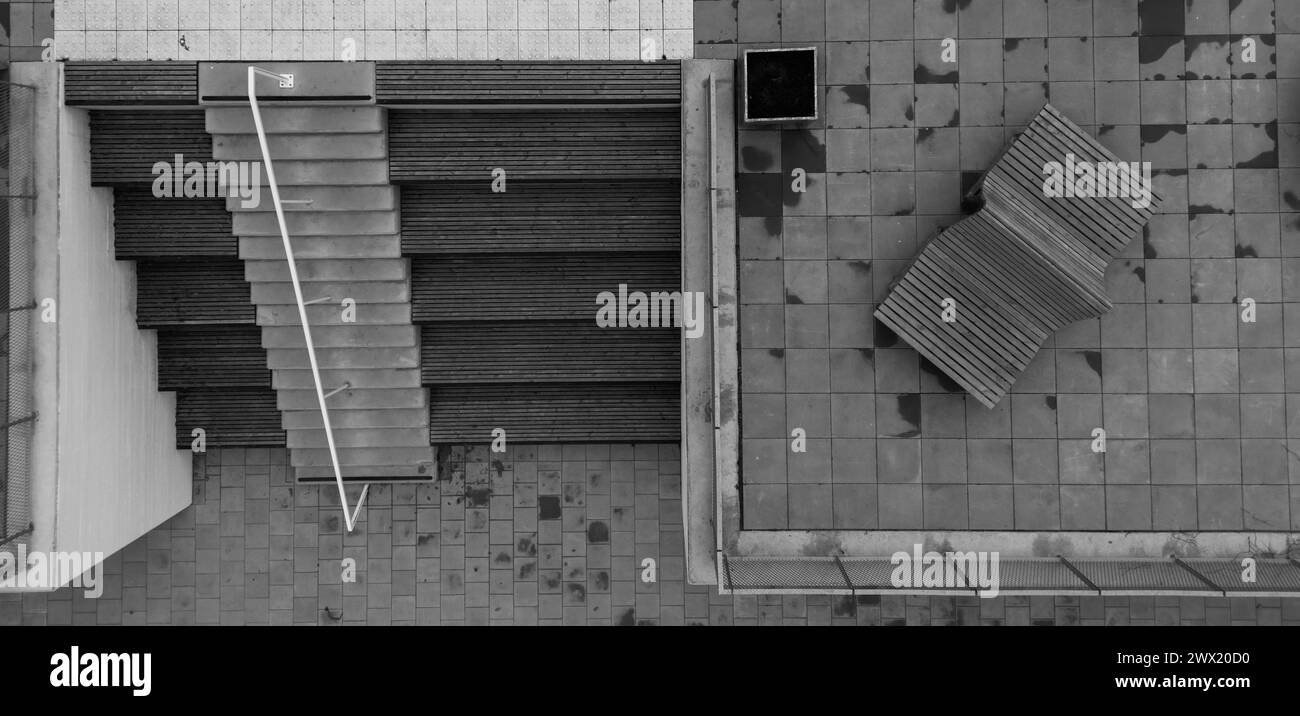 Aerial shot overhead contemporary architecture hi-res stock photography ...