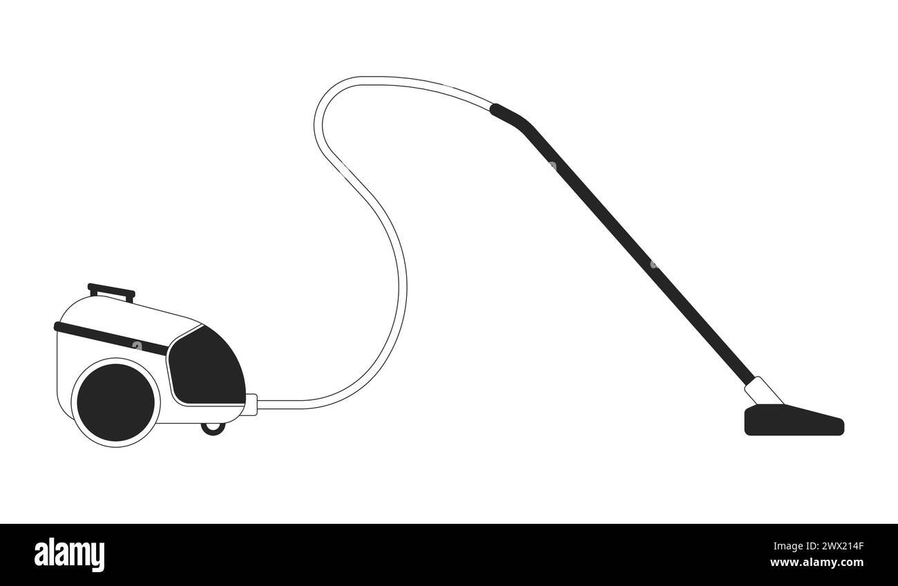 Isolated monochrome vacuum cleaner Stock Vector Images - Alamy