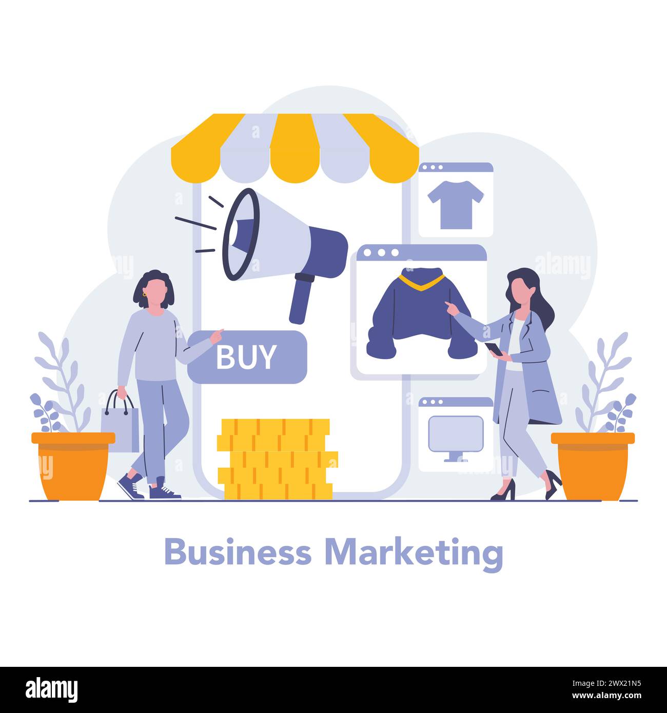 Online retail platform Stock Vector Images - Alamy