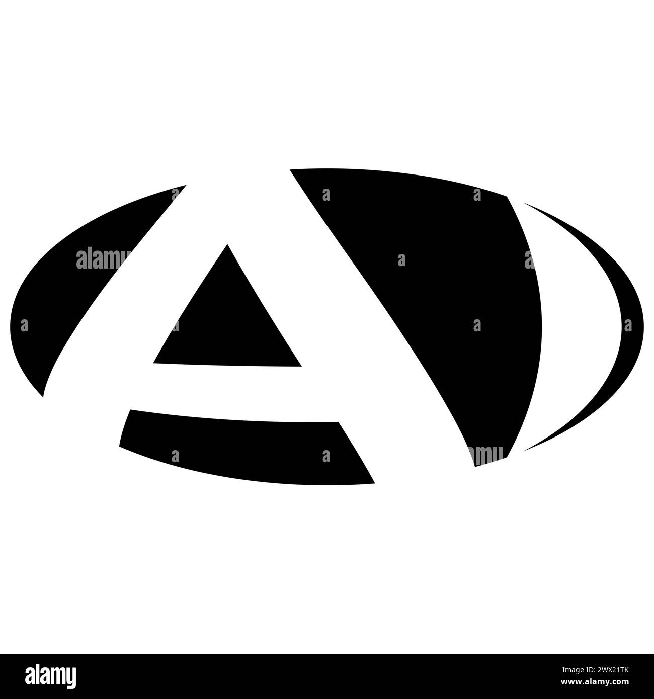 Oval logo double letter A, I two letters ai ia Stock Vector Image & Art ...