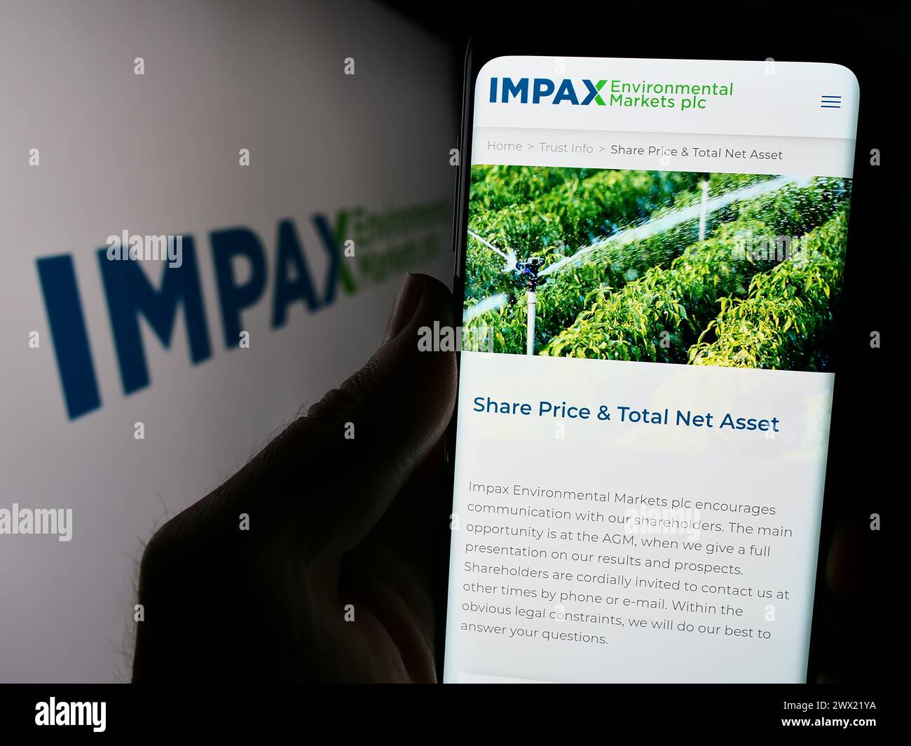 Impax environmental markets plc hi-res stock photography and images - Alamy