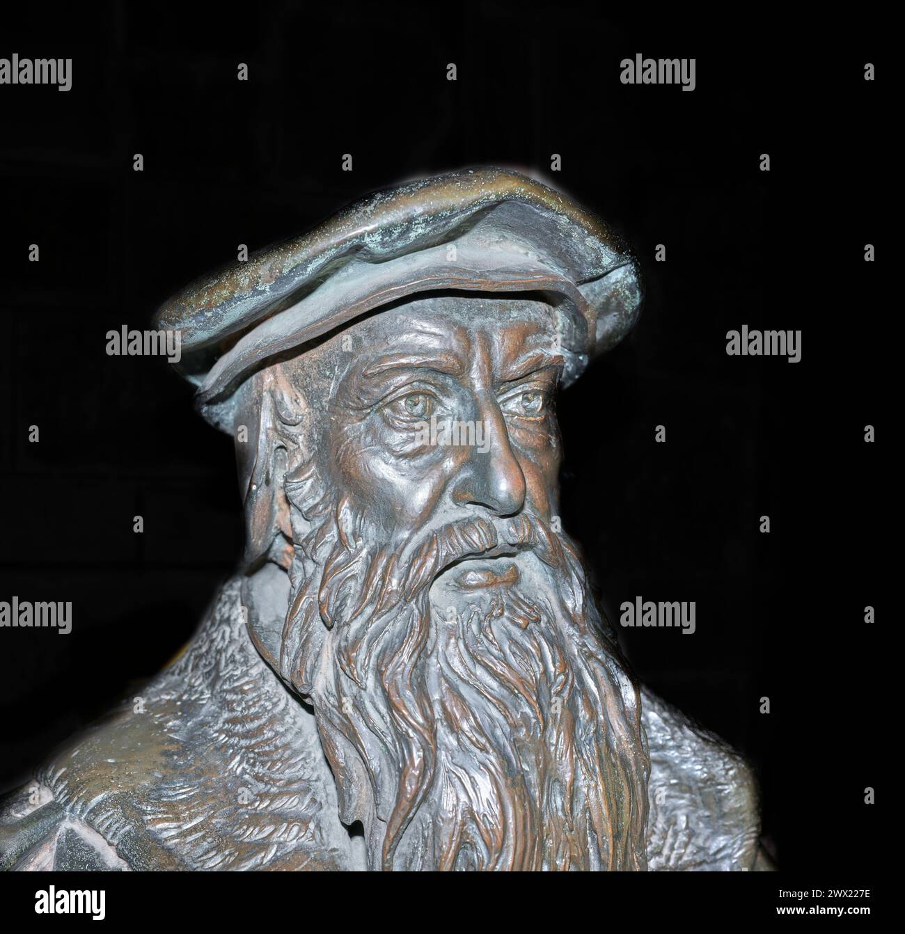 Image of the protestant christian preacher, John Knox, in the christian ...