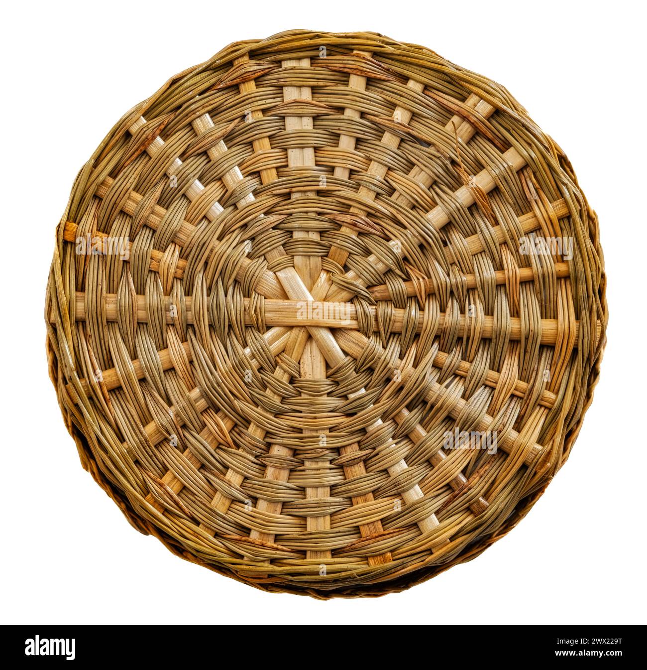 Natural wicker braided woven rattan Sedge grass texture background ...