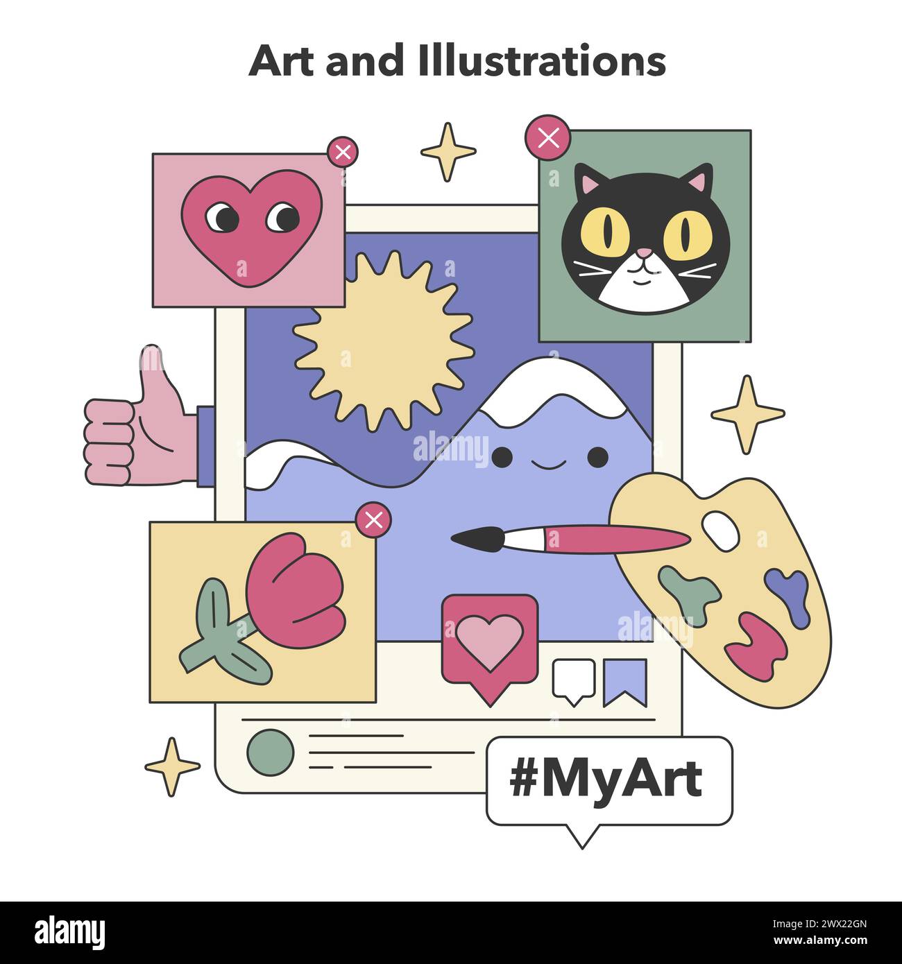 Creative Showcase set. Celebrating visual artistry and personal ...