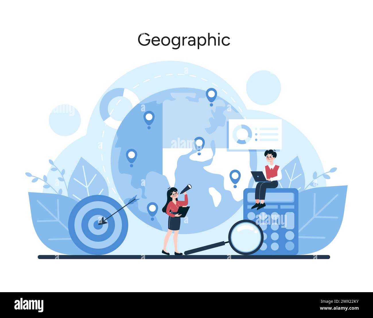 Segmentation Targeting Positioning Stock Vector Images Alamy