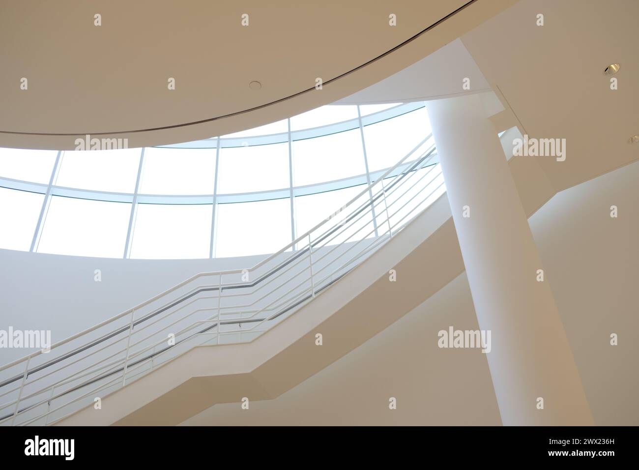 View of the Getty, art museum The Getty Center, Los Angeles, California ...